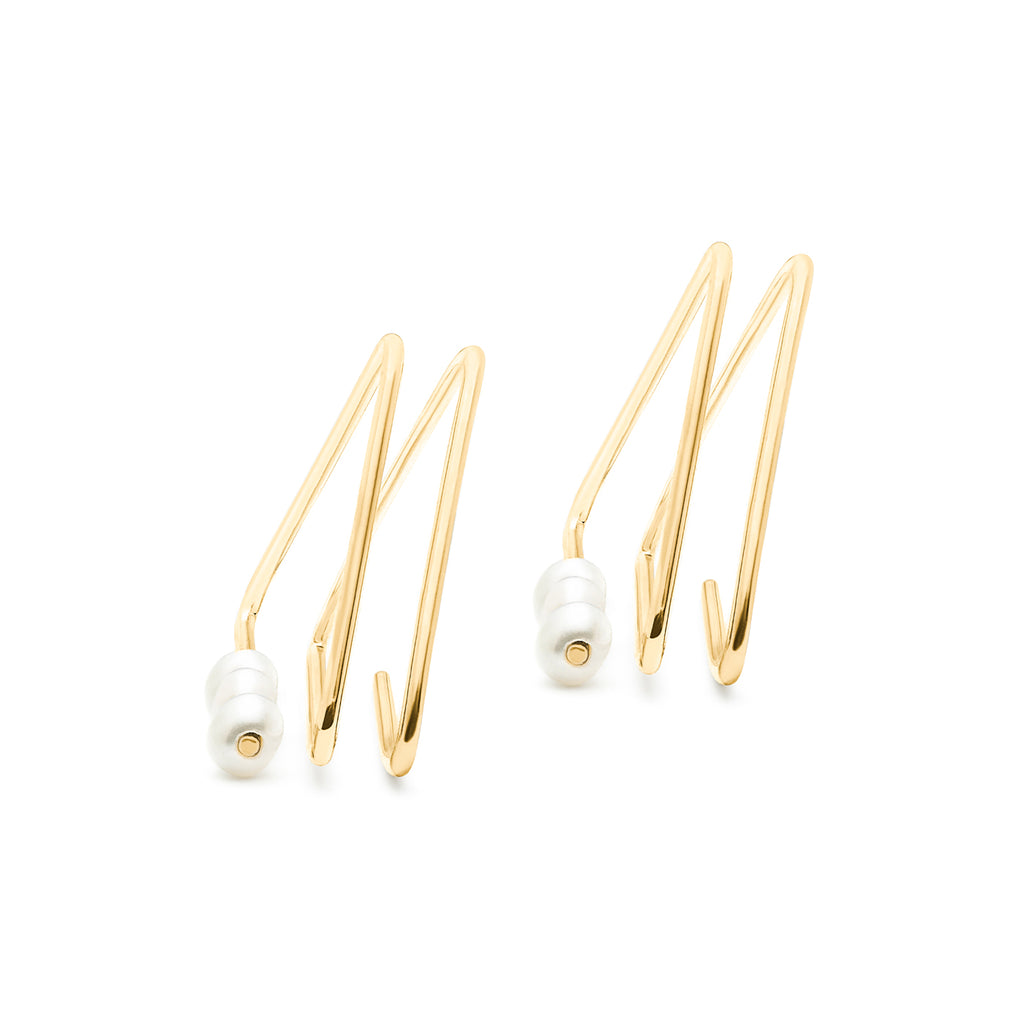 Troika Spiral Earrings – Noor Shamma